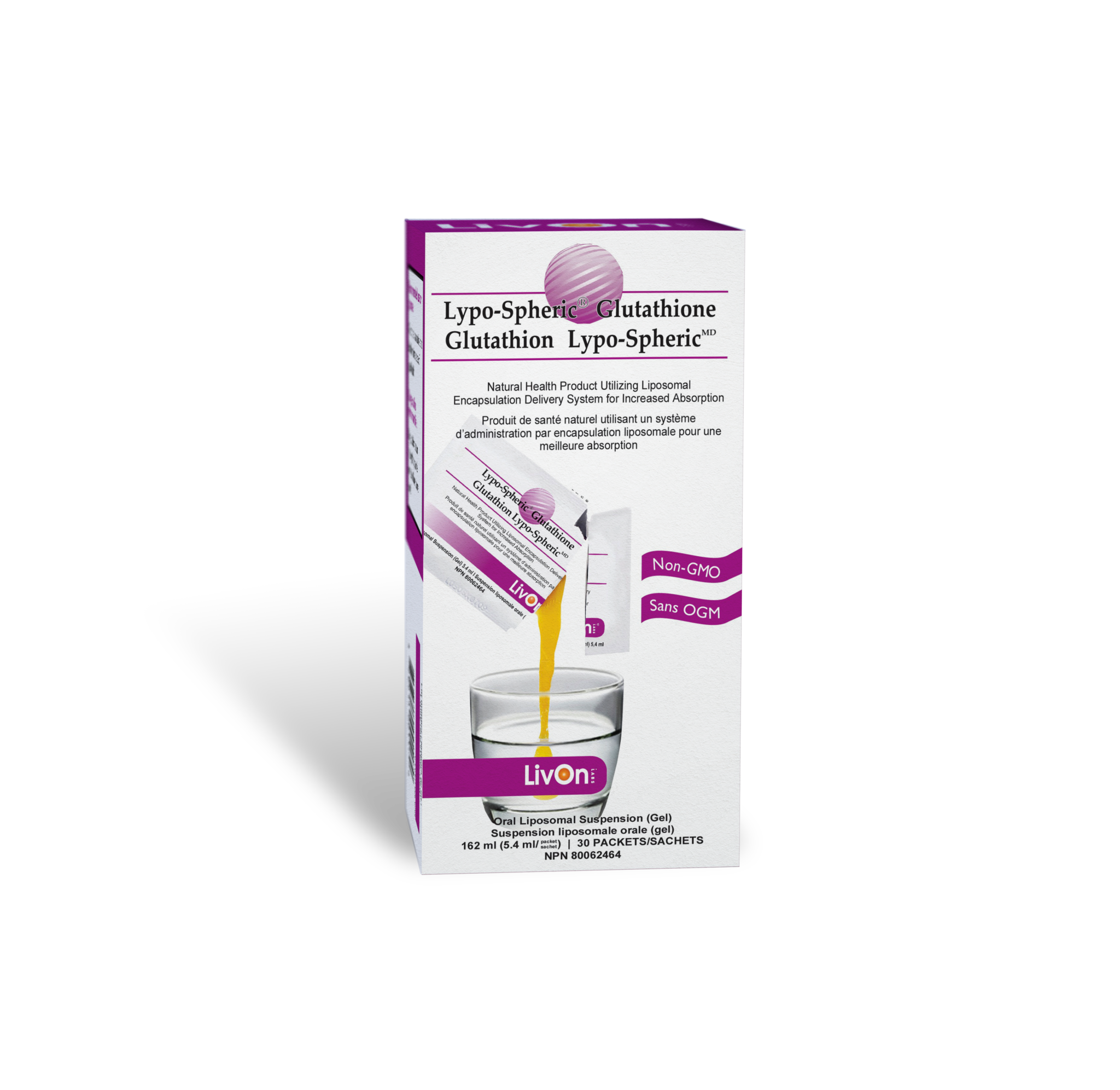 Lypo-Spheric™ Glutathione product and facts for LivClear Products